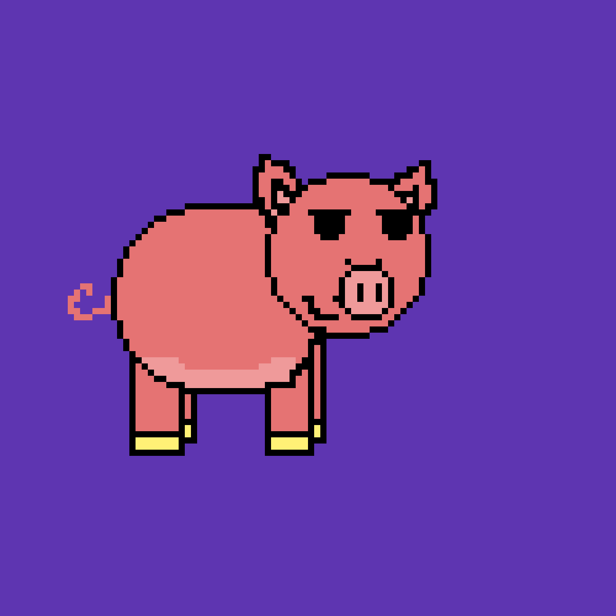 Pixilart - pig by drawzer