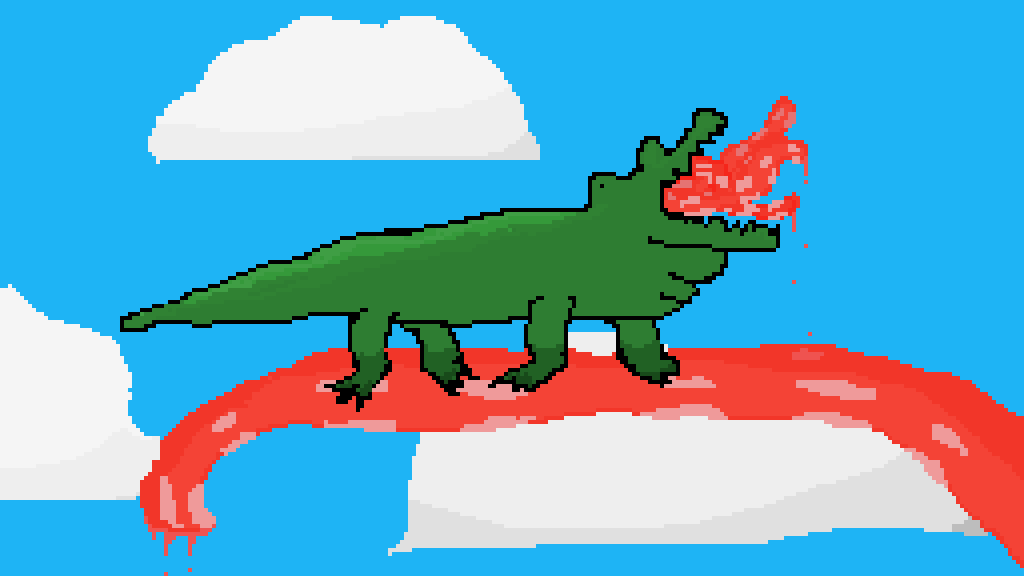 Pixilart - Alex the Alligator! by Xoddamlol