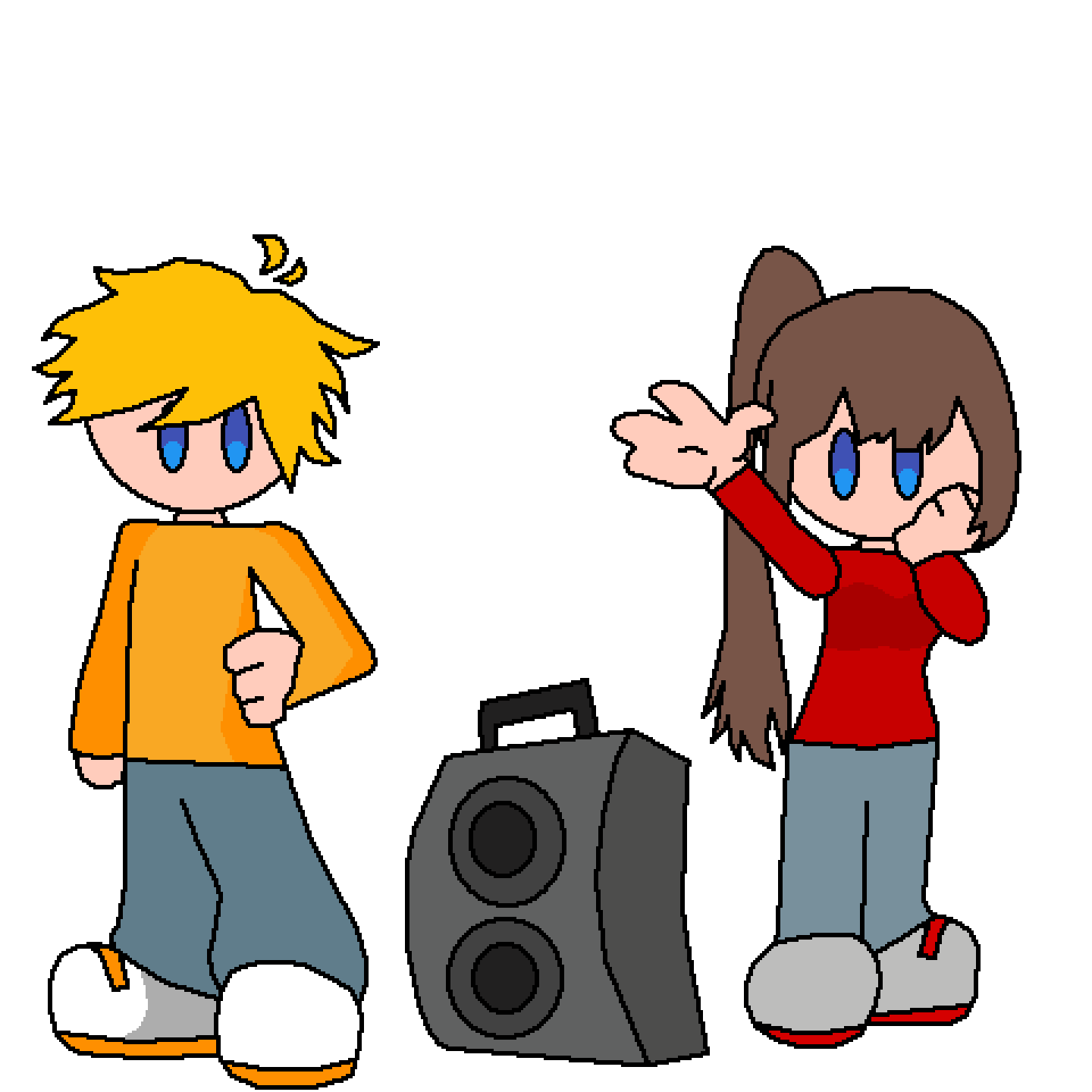 my fnf set by CJ2 - Pixilart