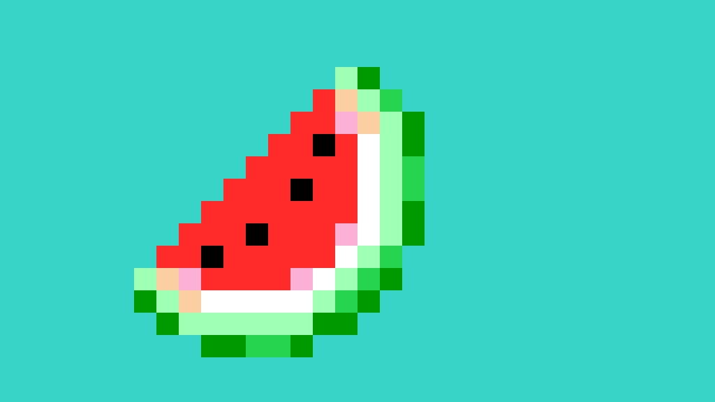 Editing Minecraft watermelon - Free online pixel art drawing tool ...