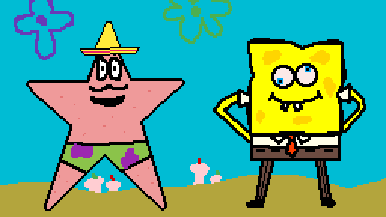 Pixilart - Spongebob and Patrick by Willucario