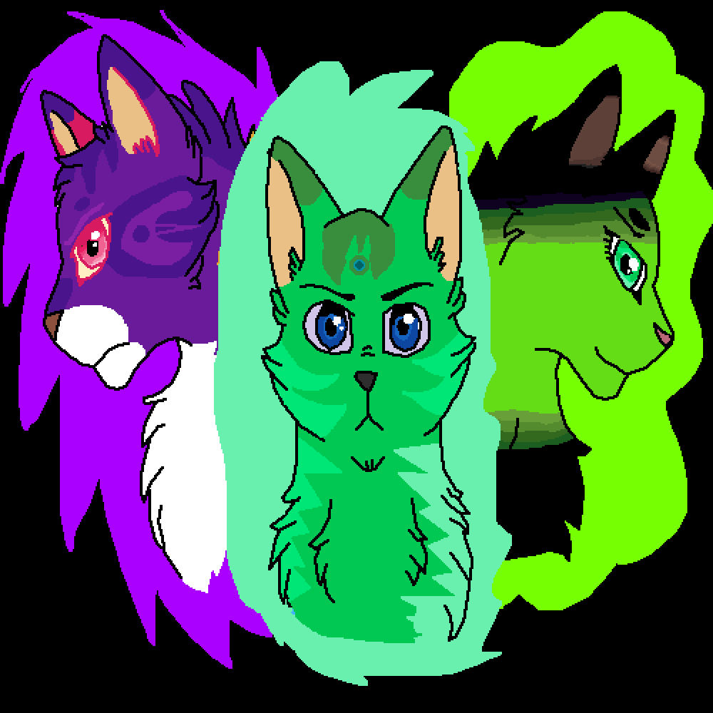 Editing warrior cats - Free online pixel art drawing tool - Pixilart