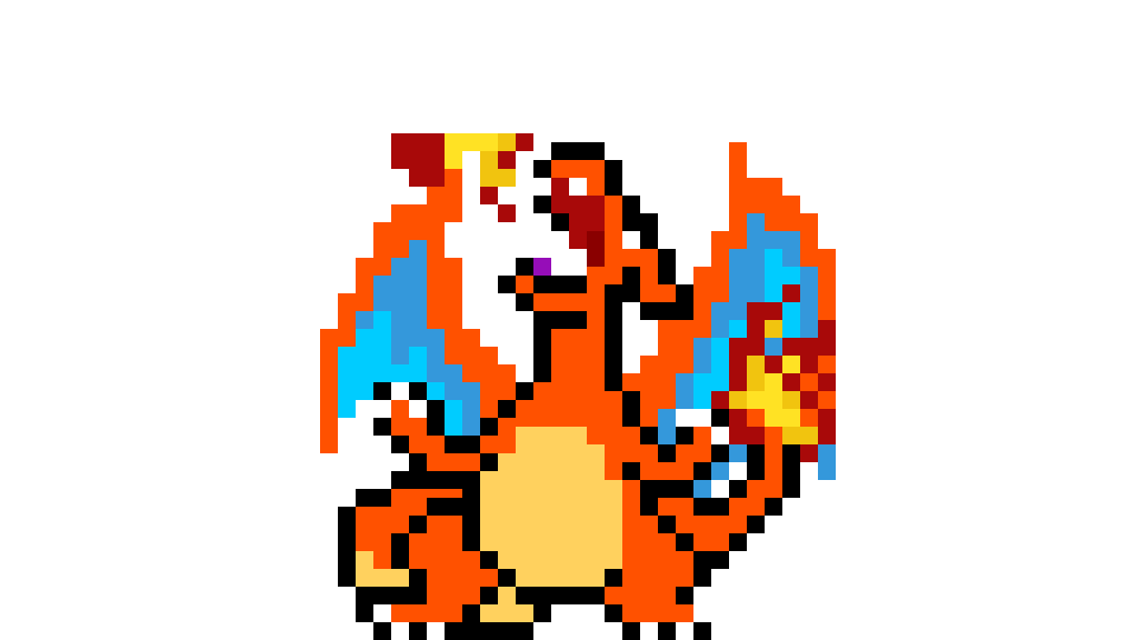 Editing Charizard - Free online pixel art drawing tool - Pixilart