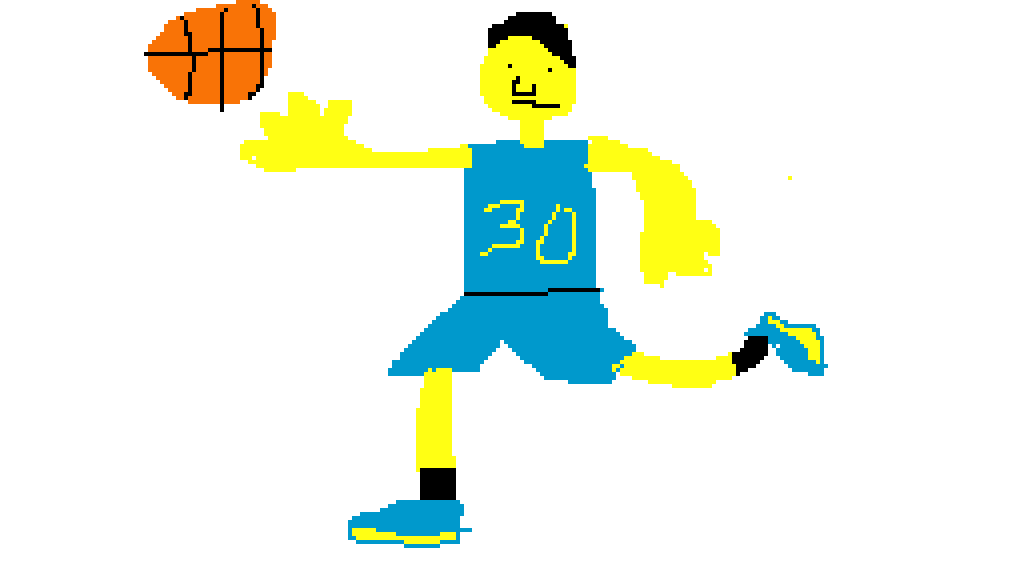 Editing Steph Curry - Free online pixel art drawing tool - Pixilart