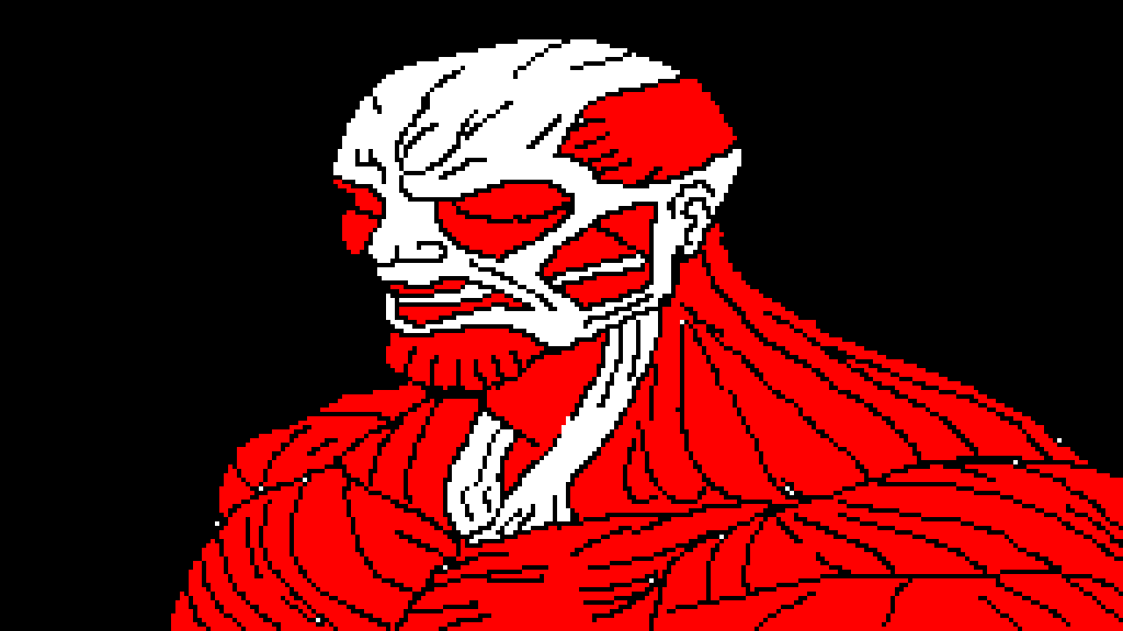 Pixilart - Unfinished colossal titan by Raven-Shadow