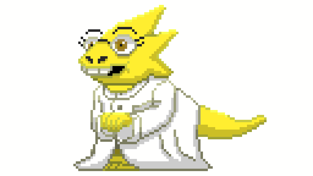 Pixilart - Alphys Remastered GIF by Drawen17