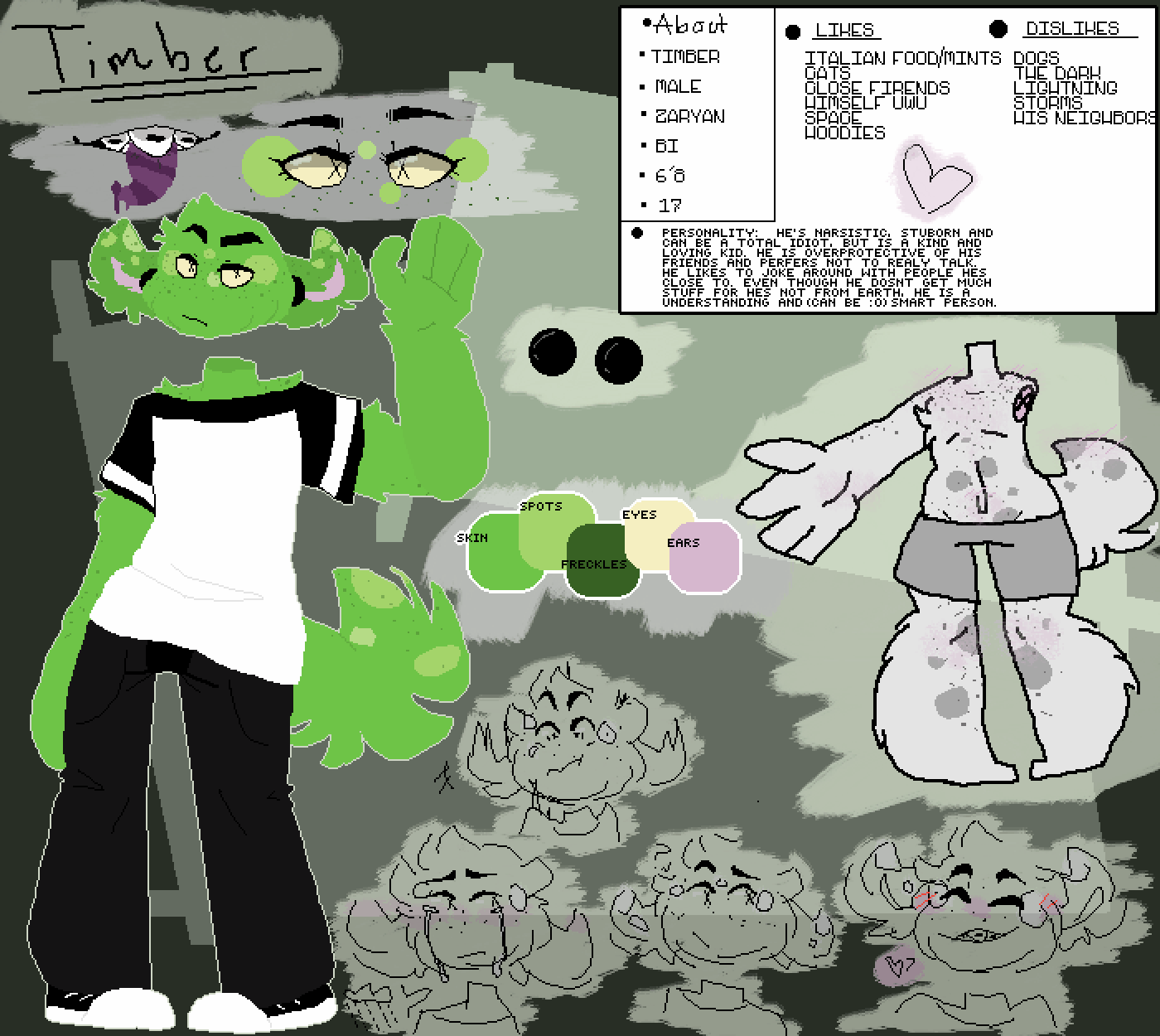 Pixilart - Timber Ref (Re-made) by MattPie1174