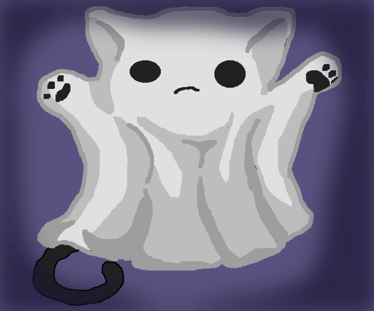 Pixilart - Ghost Cat by koalas4life