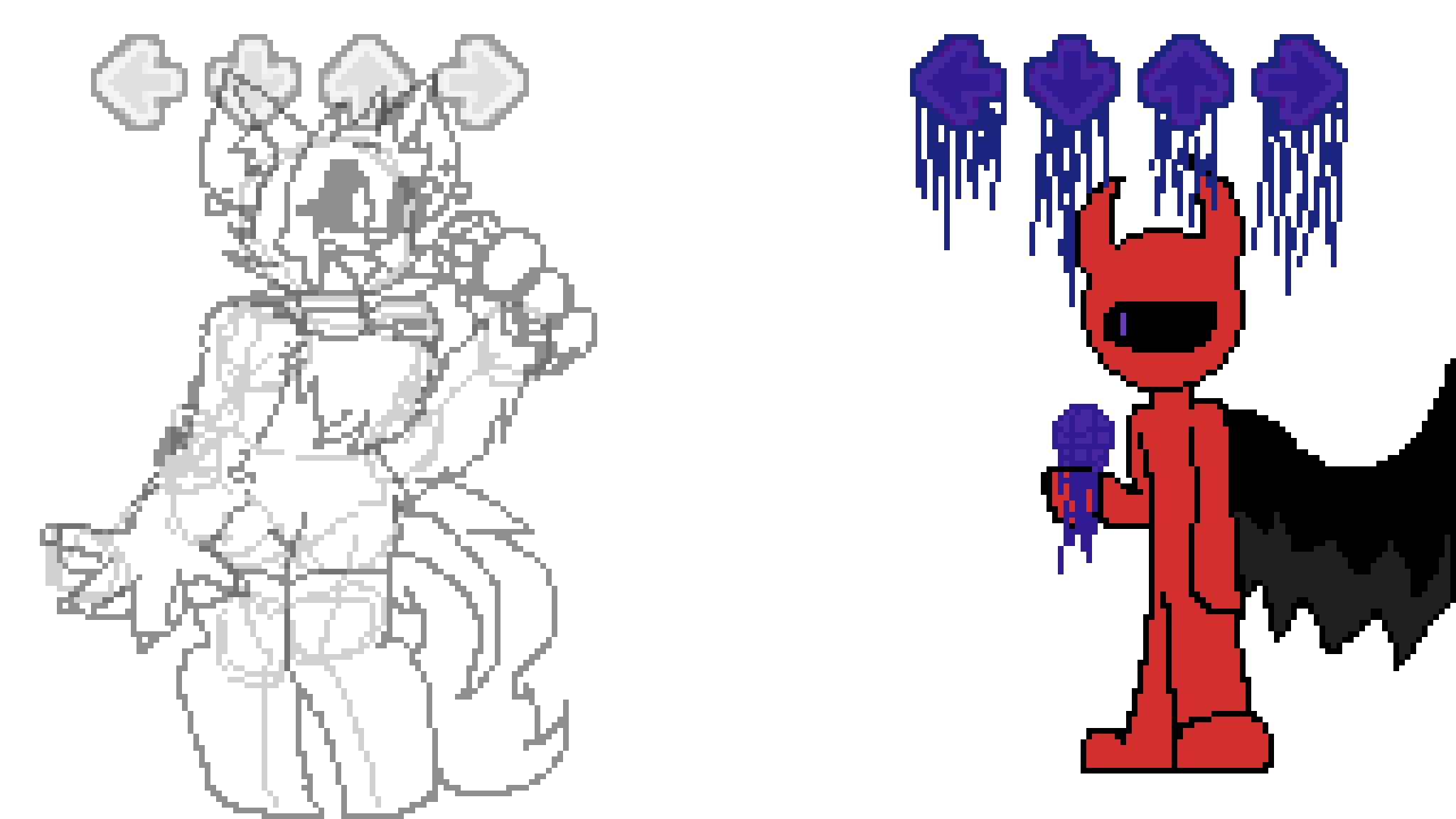 Pixilart - Skelli vs Demon Jay WIP by ZcEnExGutZx