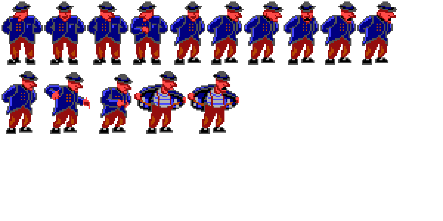 Pixilart - shady guy sprites by Tuxedoedabyss03