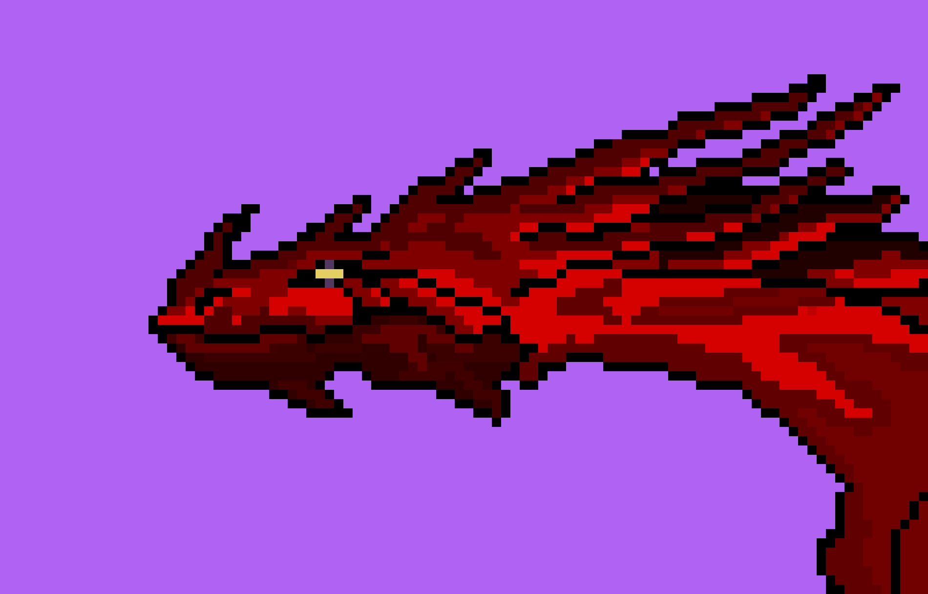 Pixilart - red dragon by souza500