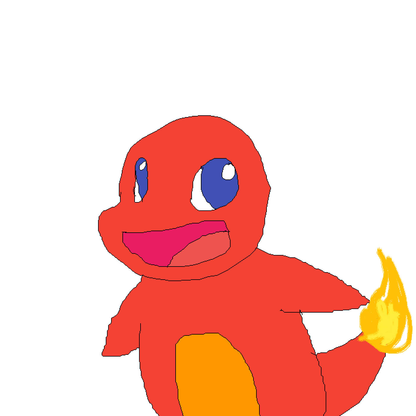 Pixilart - Spinning Charmander by Myla-Flamingo