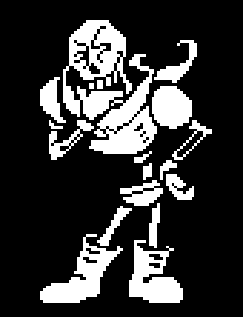 Pixilart - Thinking Papyrus Base! by ProphetOfGaster