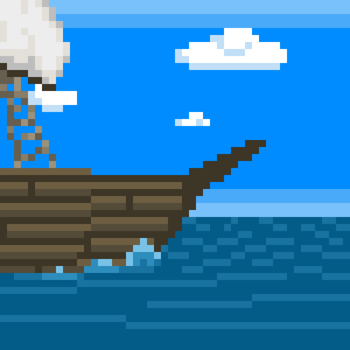 Pixilart - Sailing Ship by Ubahsquid