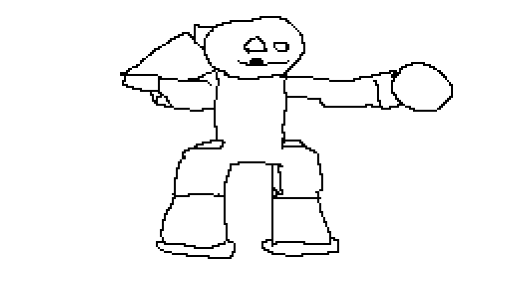 Pixilart - stick bot by creeper902