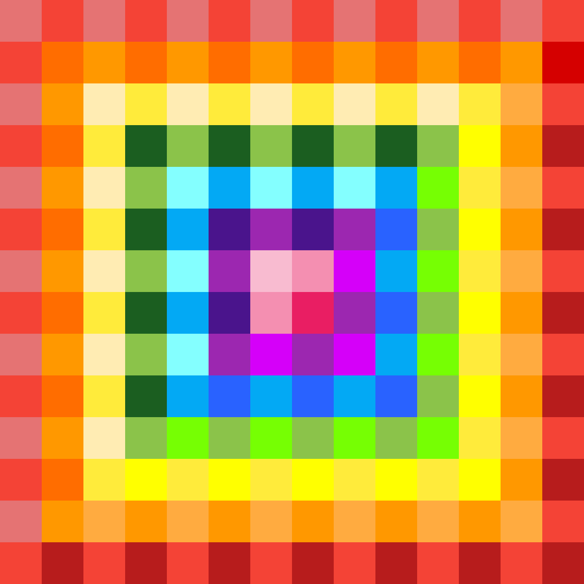 Pixilart - Rainbow checkerboard by TheSheCat-Devil