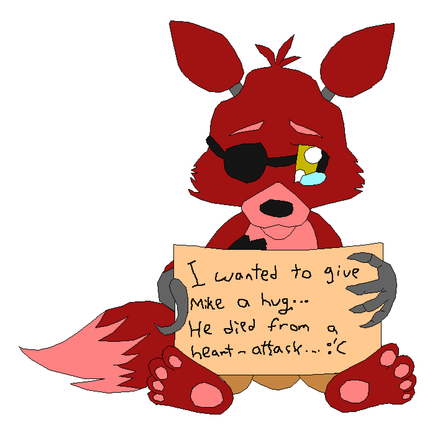 Pixilart - Sad Foxy by kittykat10090