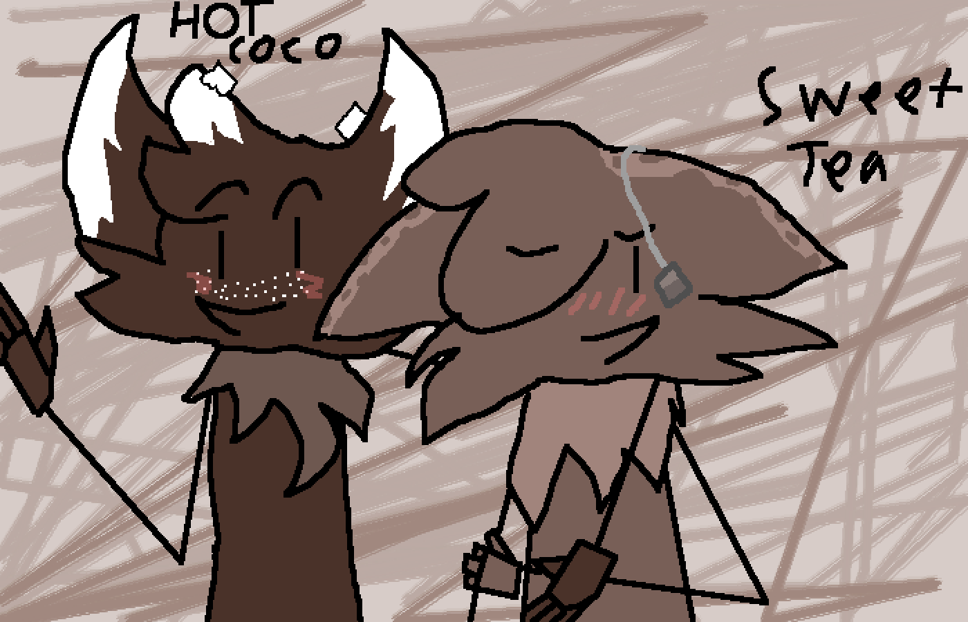 Pixilart - Sweet Tea and Hot Coco by pixlekid