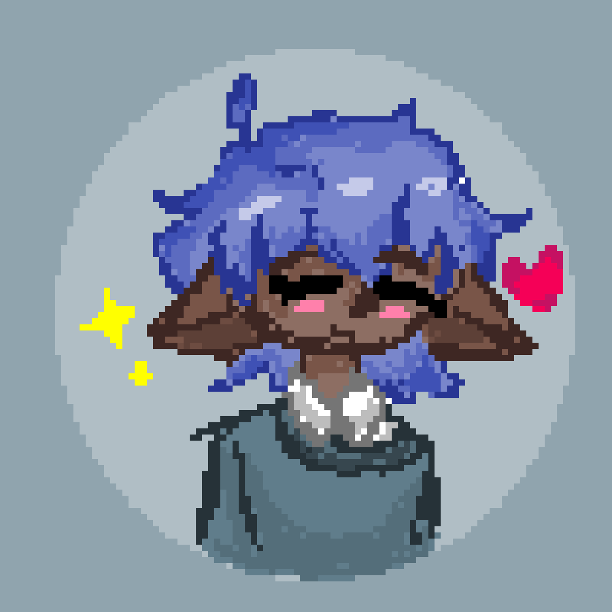 Pixilart - Blue Furry by xXBloodyNightXx