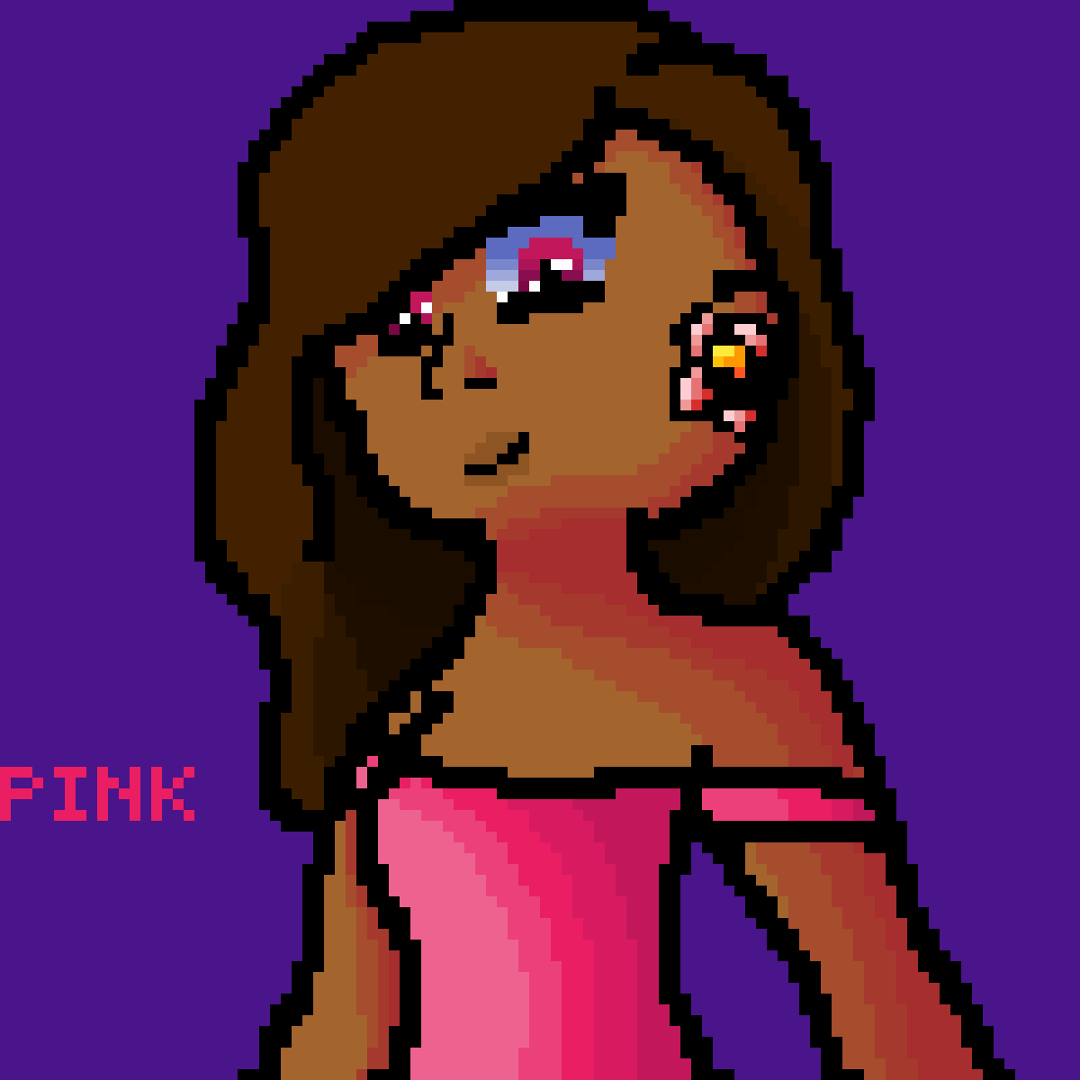 Pixilart - Pink and Red as Humans by FLGea