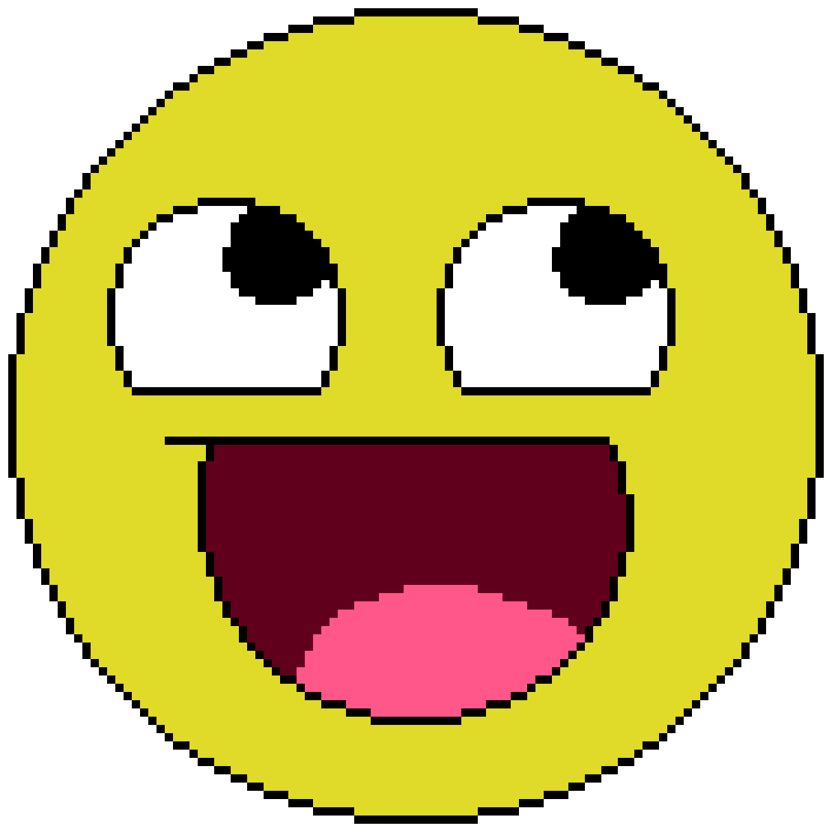 Pixilart - Pixelated epic-face by SMB