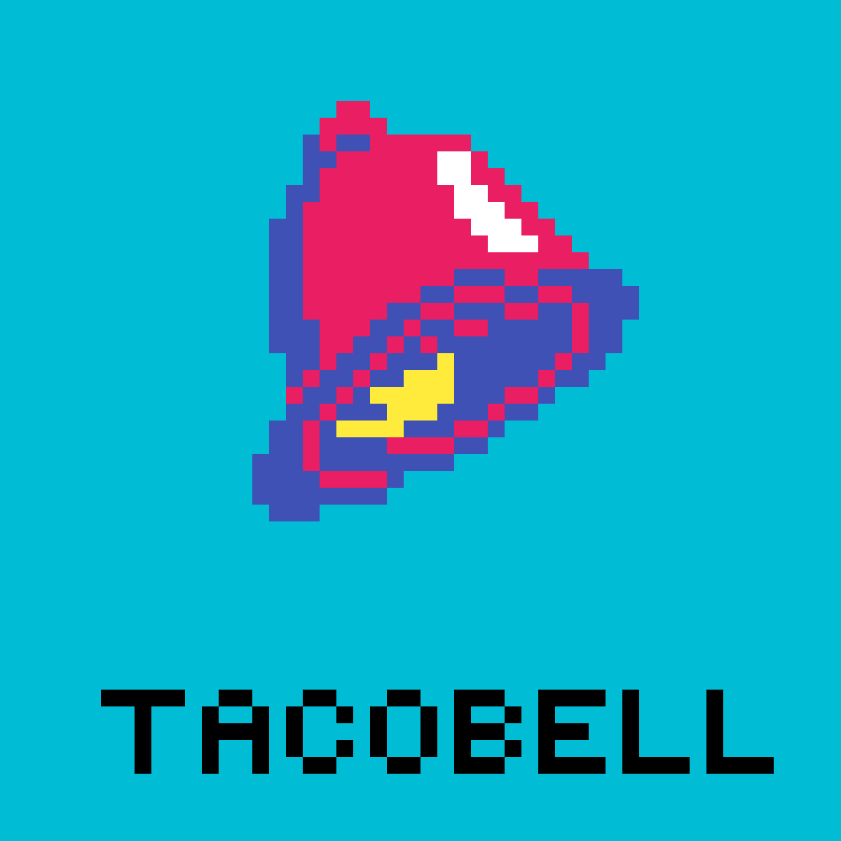 Pixilart - Taco Bell Pixel art by CrewCrafters