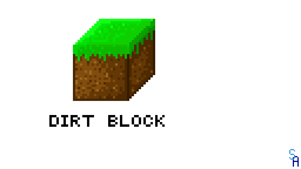 Pixilart - Dirt Block by SkullAngel