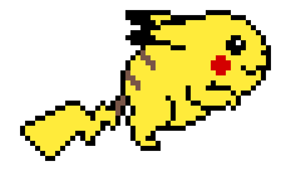 Running Pikachu Silhouette