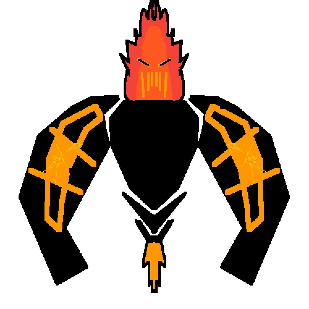 Pixilart - the god of fire by Bigermax25