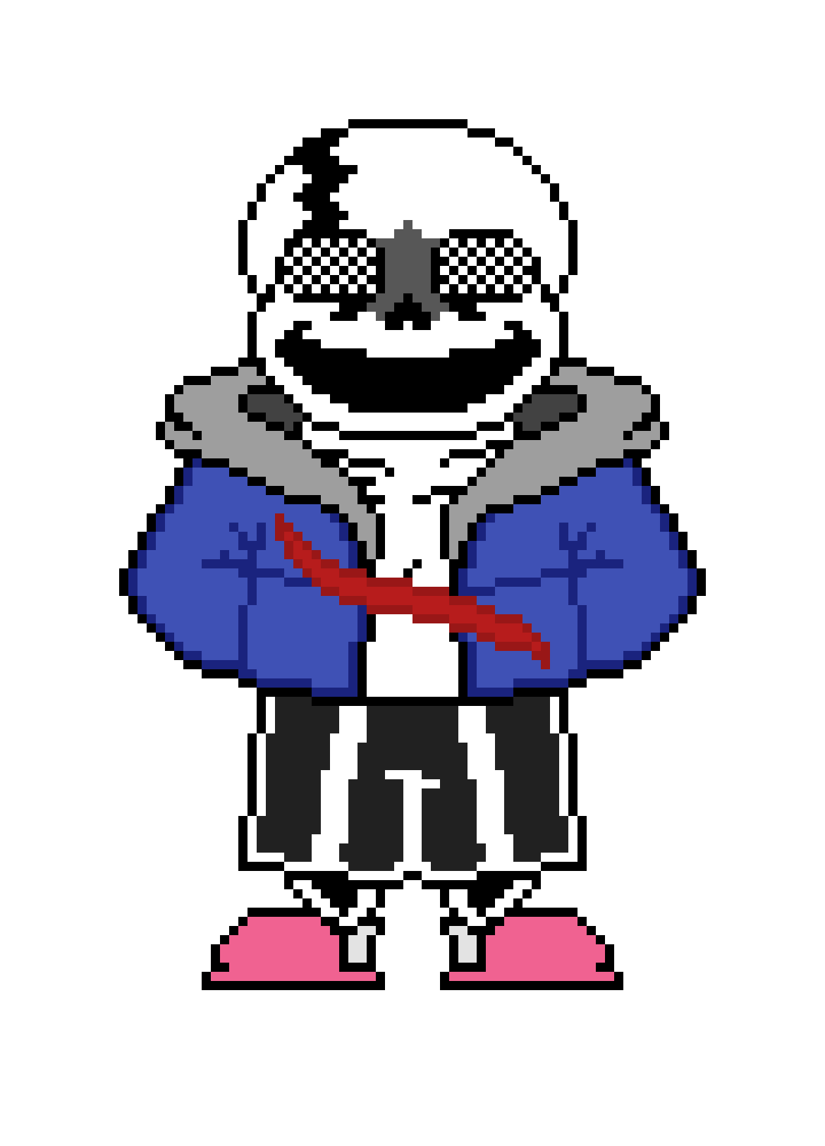 Pixilart - Undertale LB sans phase 3 by KukiSC14