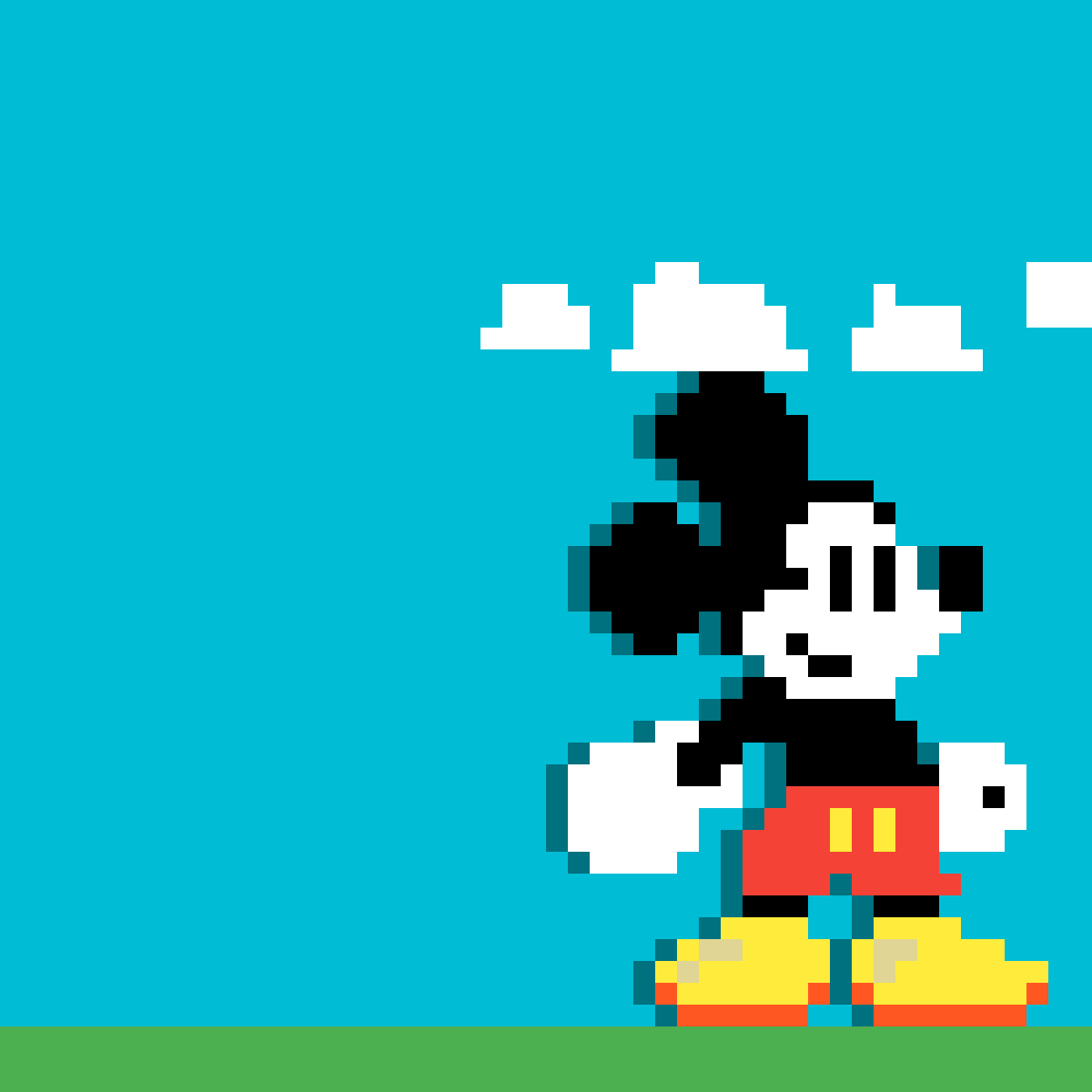 Editing mickey mouse - Free online pixel art drawing tool - Pixilart