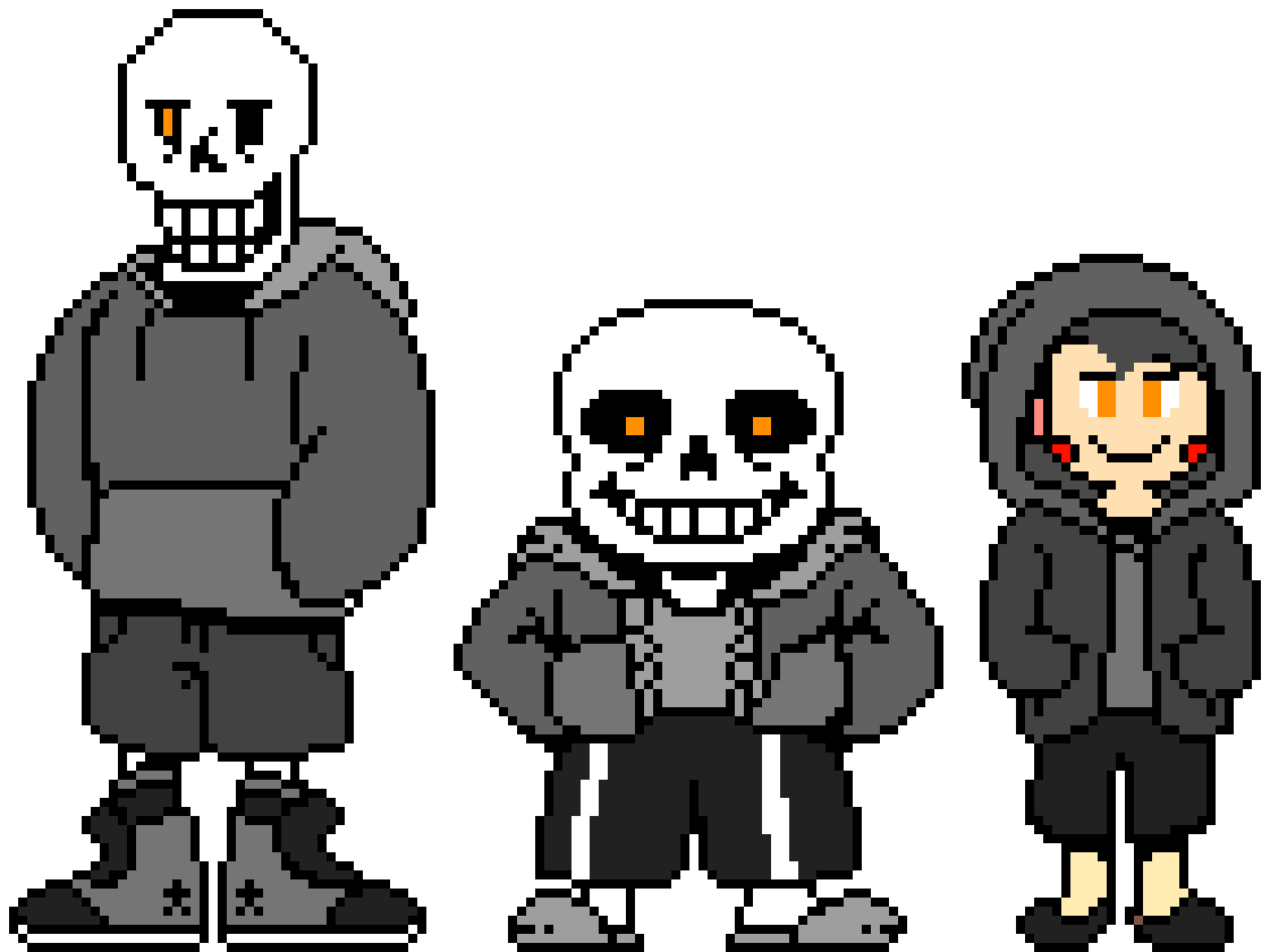 Pixilart - Bad Time Trio My Au by Phantom-pap