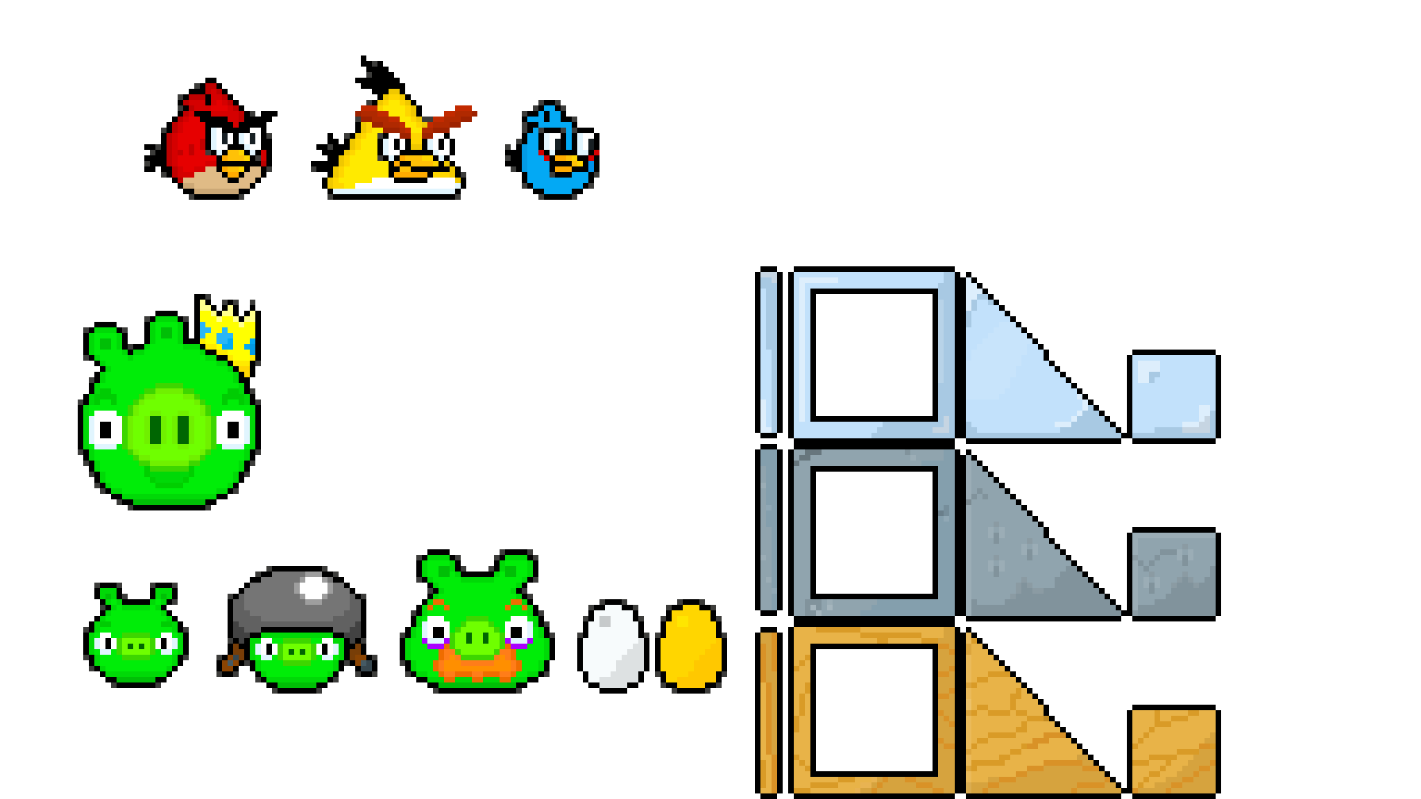 Pixilart - Angry Birds new sprites by erhurktegik