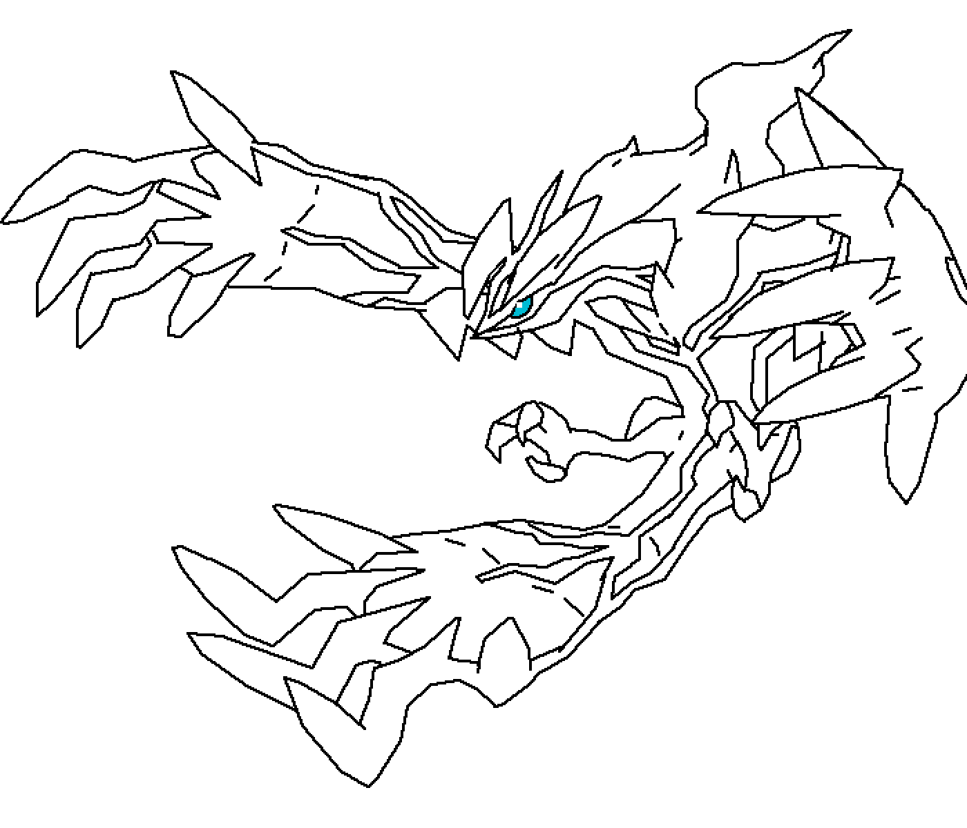 Pixilart - Yveltal base by weirdguy