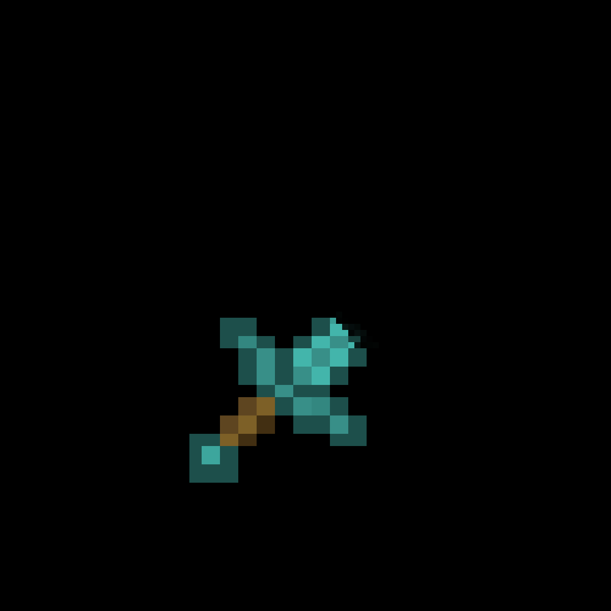 Minecraft Diamond Sword And Pickaxe Crossed
