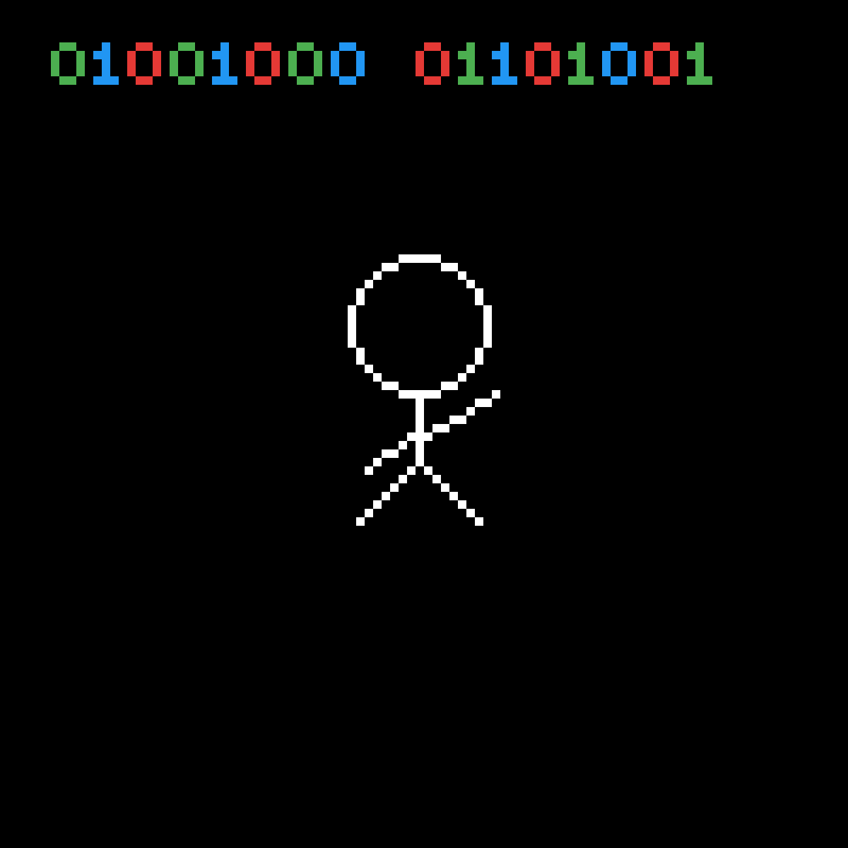 Pixilart - binary code can you figure it out? by Undertale-Draw
