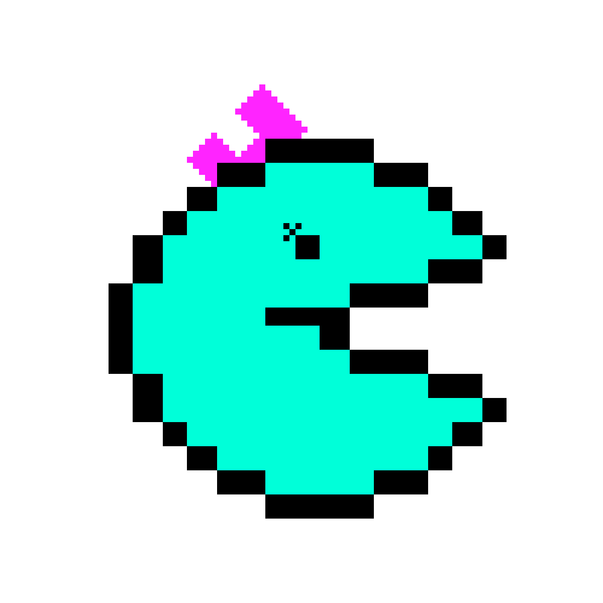 Mrs. Pacman Pixel Art