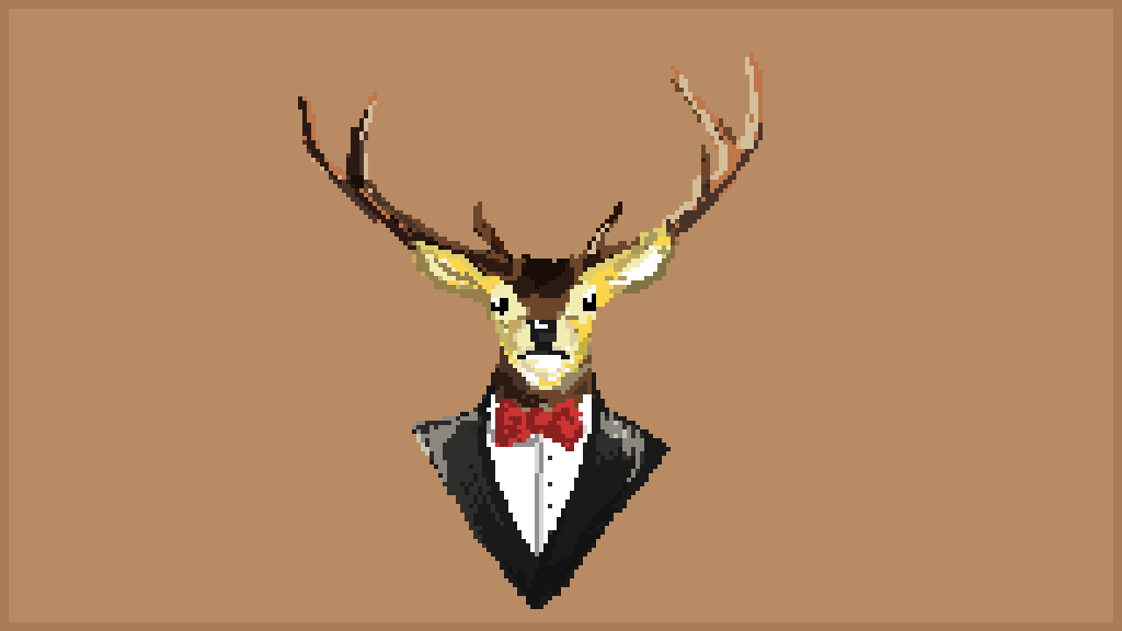 Editing Deer in a tux - Free online pixel art drawing tool - Pixilart