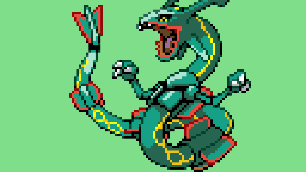 Pixilart - Rayquaza by diablo1508
