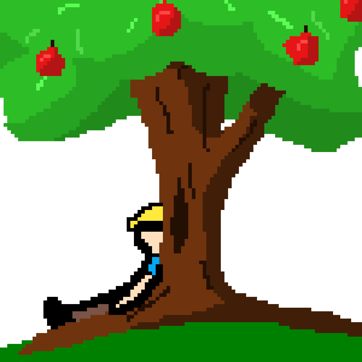 Pixilart - Beware of this cursed tree by ElielArt