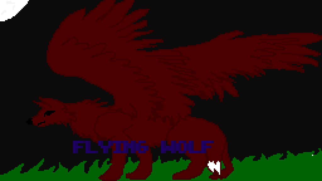 Pixilart - Flying Wolf by BeauHatesLife