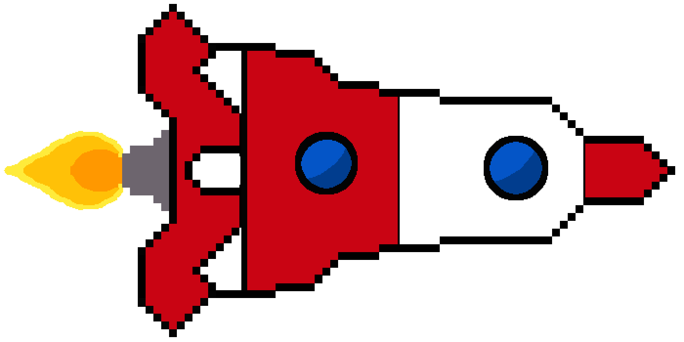 Pixilart - rocket by derryberrt