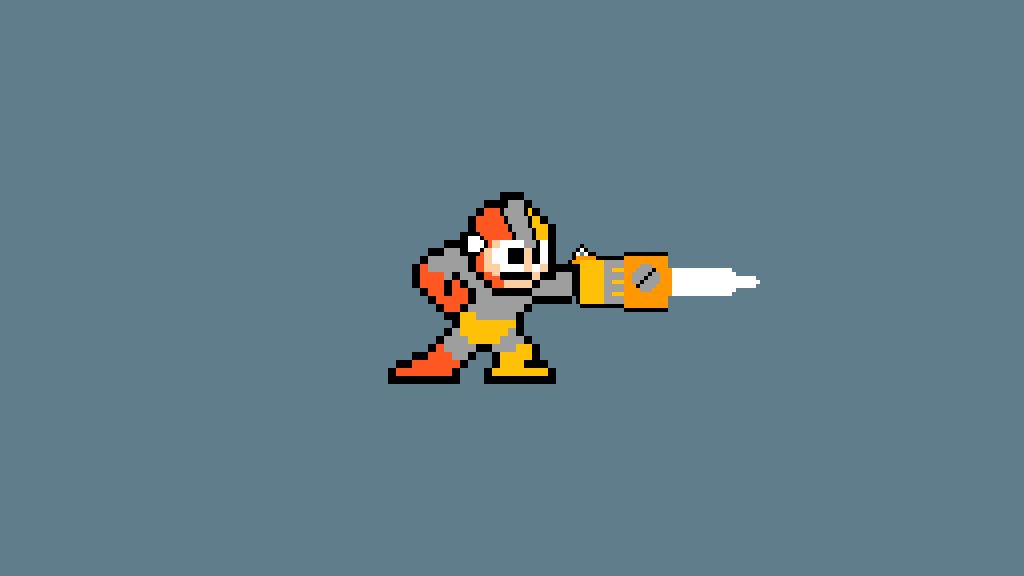 Pixilart - Mega Man 11 Pile Driver weapon by NicoOmega10