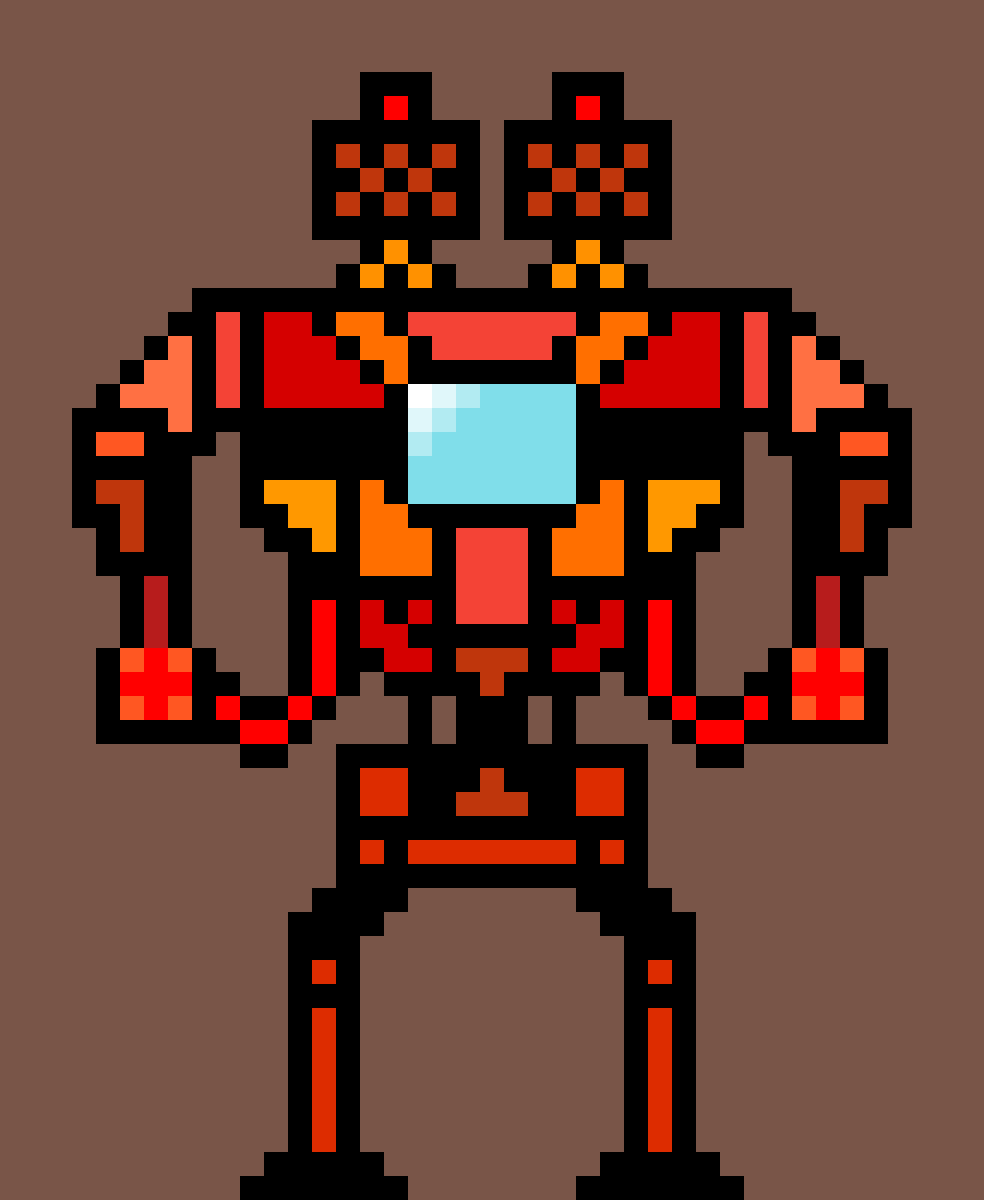 Pixilart - Mech (Flame Thrower Equipped) by FatBoyJuice