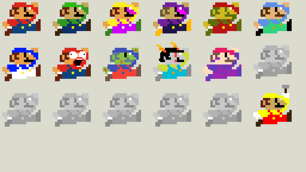 Pixilart - Purple mario by Purplesnow