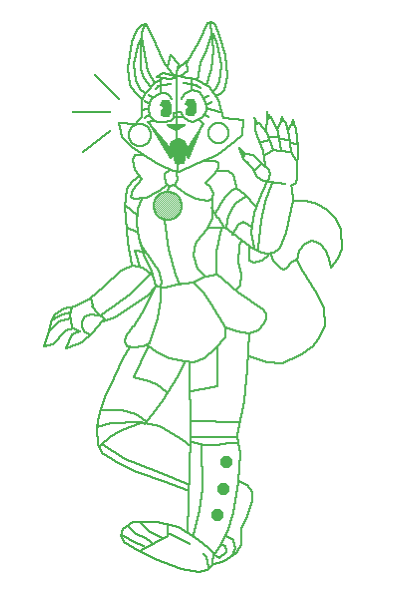 Pixilart - Funtime Foxy Base Request for @tetedrawsalot by Kawaii-Heart