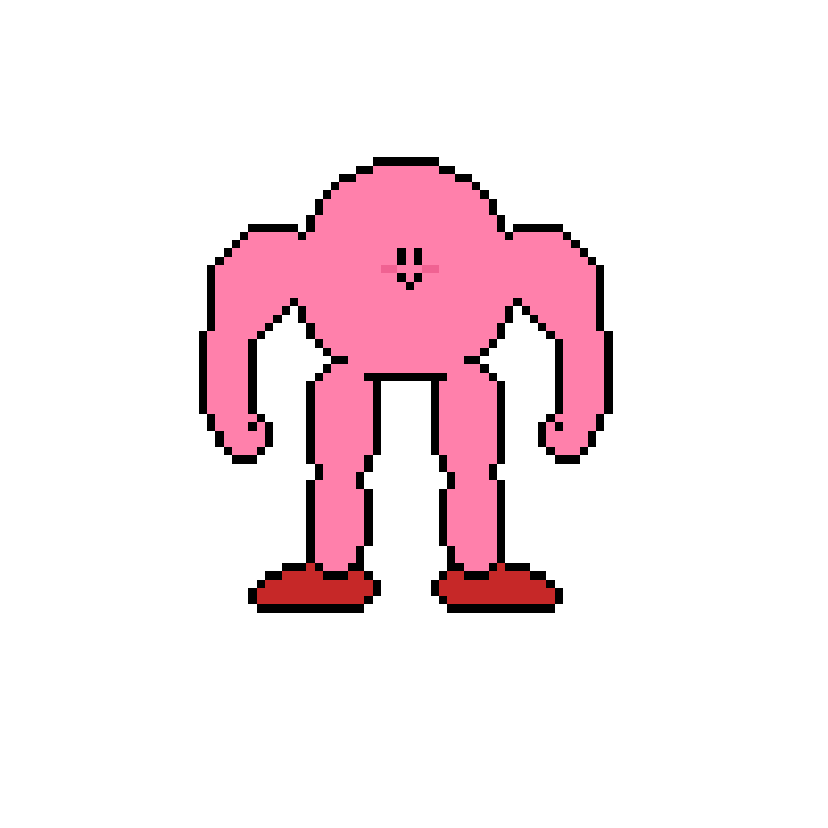 Pixilart - Buff Kirby by isaic0510