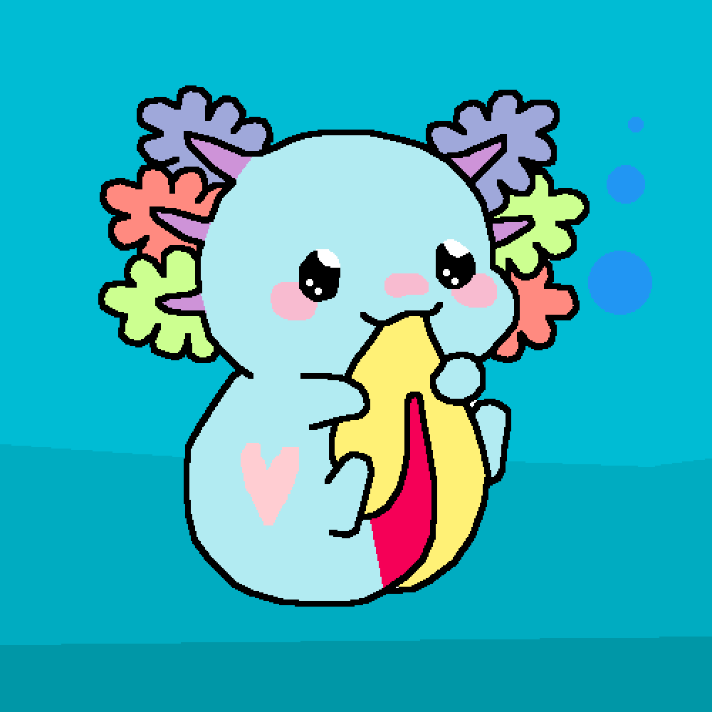 Pixilart - Cute Baby Axolotl by cat-love
