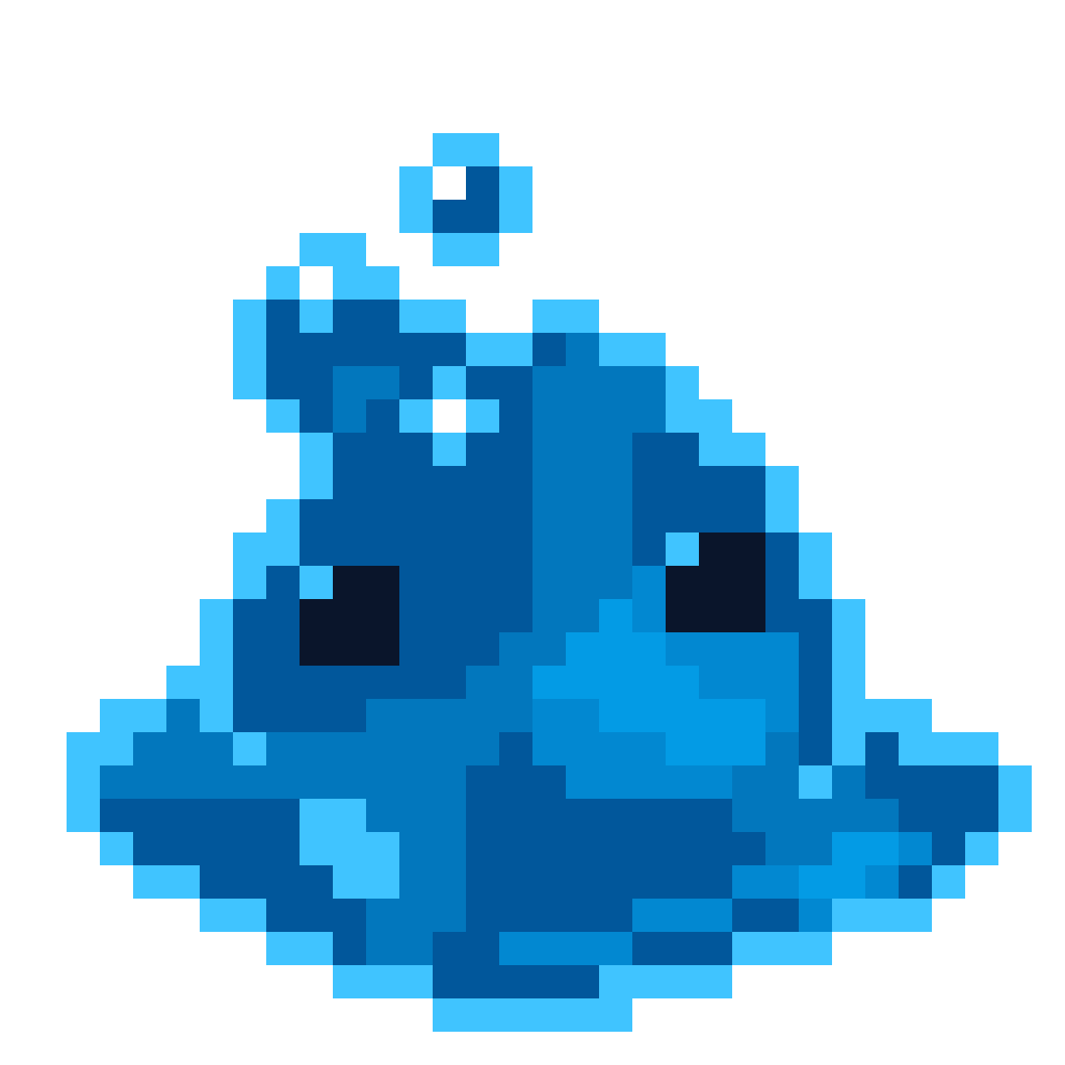 Pixilart - puddle slime but in 32 32 by Tuxedoedabyss03
