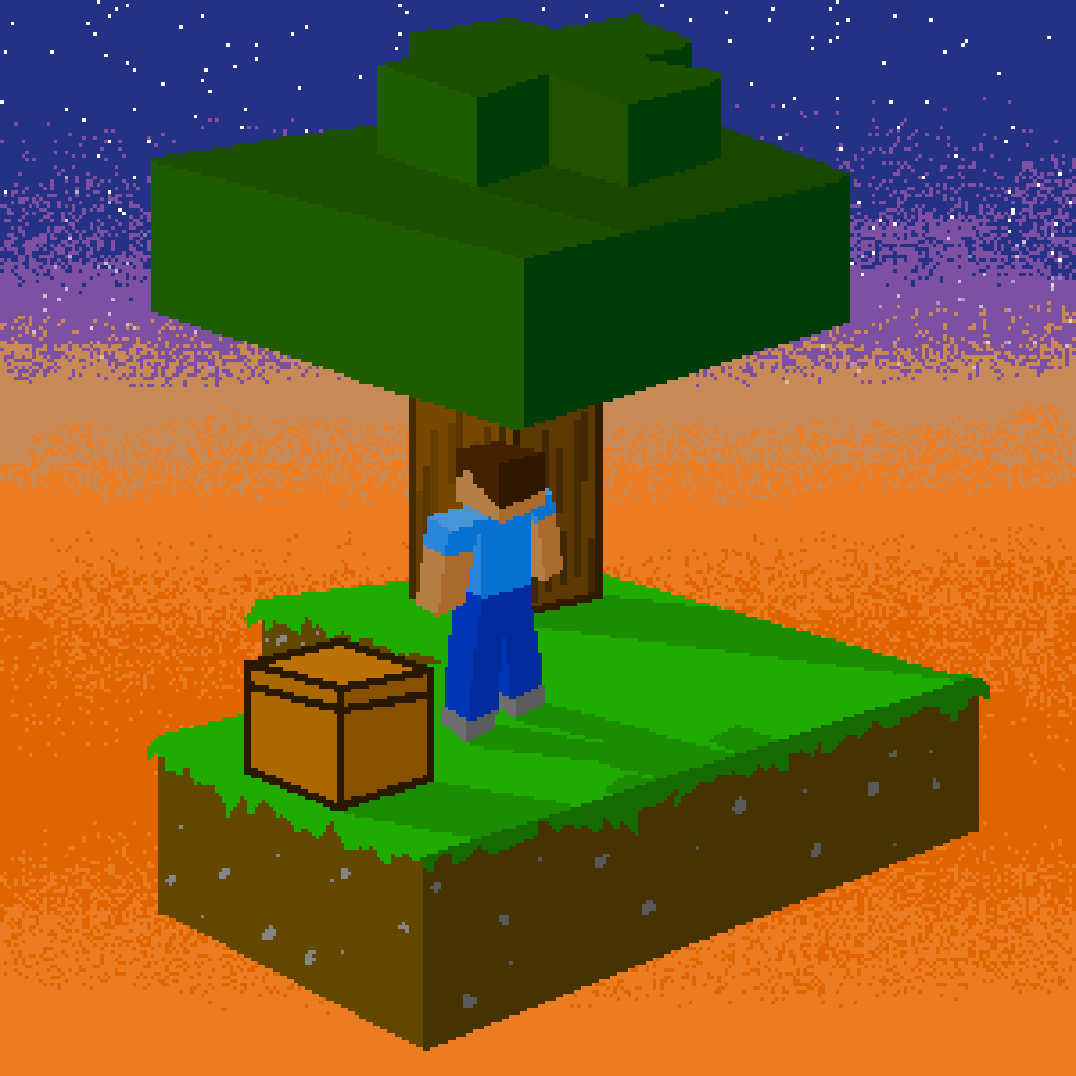 Pixilart - Minecraft Skyblock by ZoroHalyard